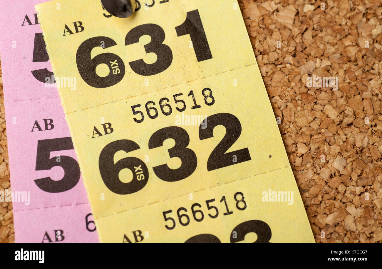 Raffle tickets ticket strip hi-res stock photography and images - Alamy