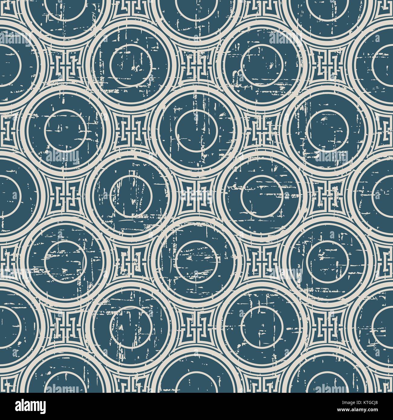 Seamless retro worn out background round geometry Stock Vector Image ...