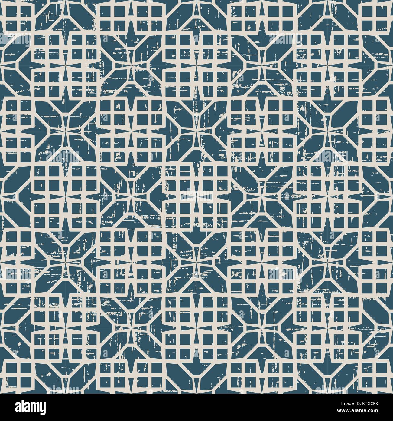 Seamless retro worn out background square cross geometry Stock Vector ...
