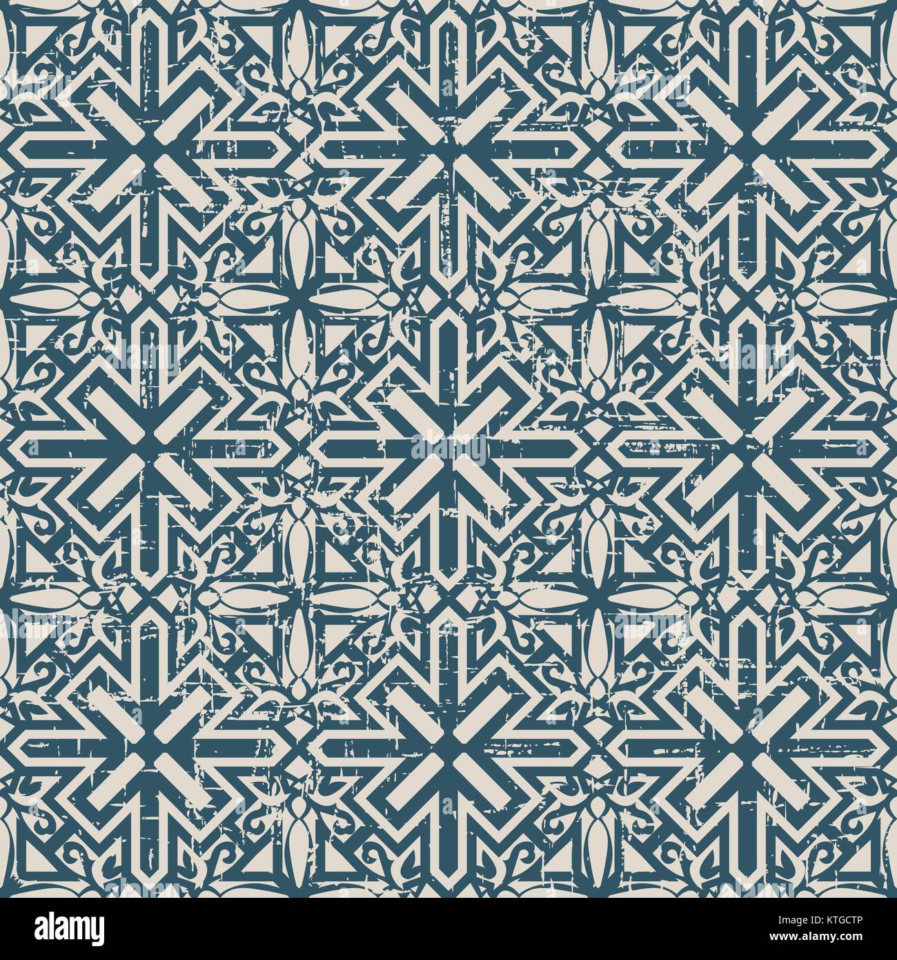 Seamless retro worn out background spiral cross geometry Stock Vector ...