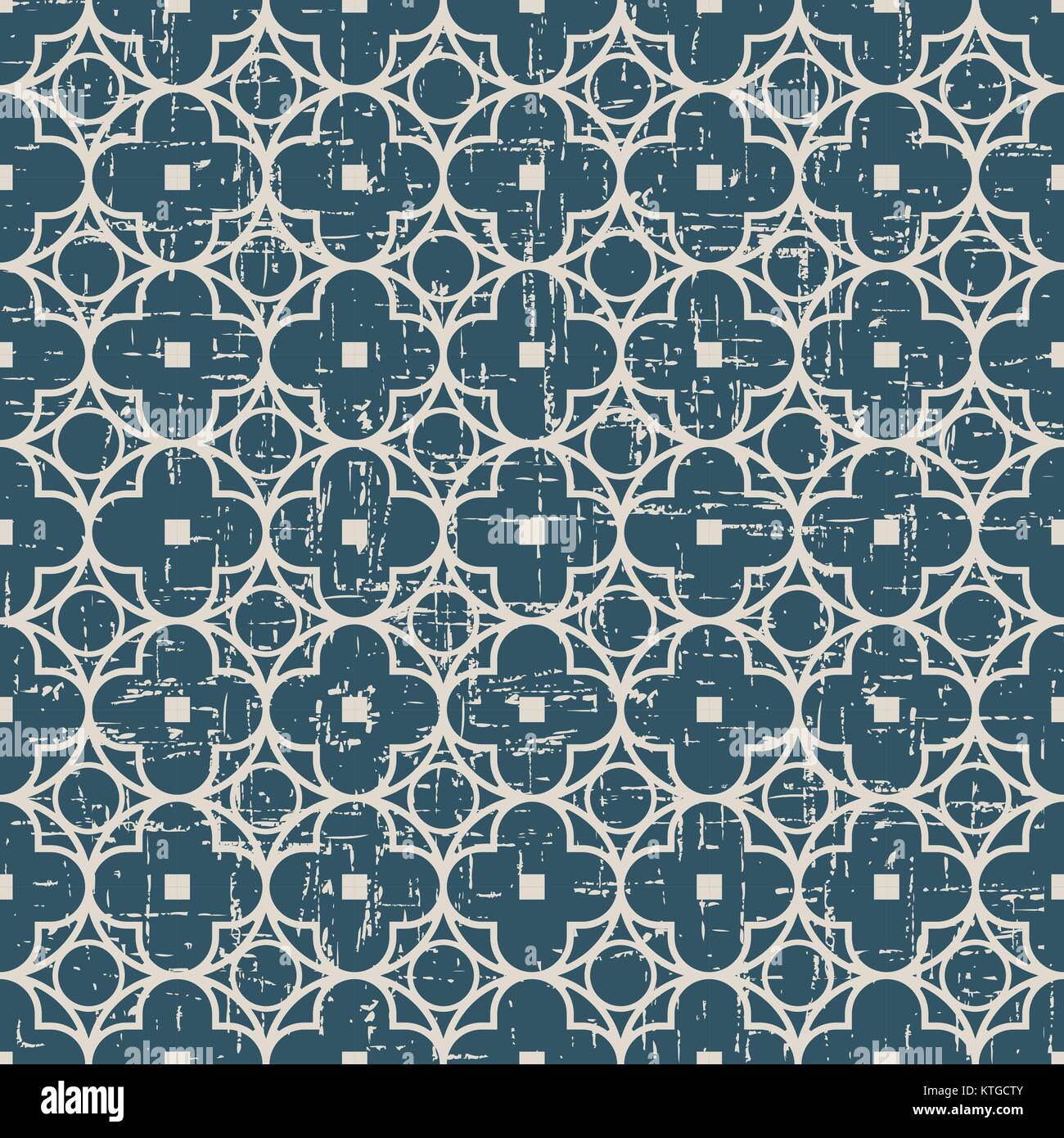 Seamless retro worn out background round cross square Stock Vector ...
