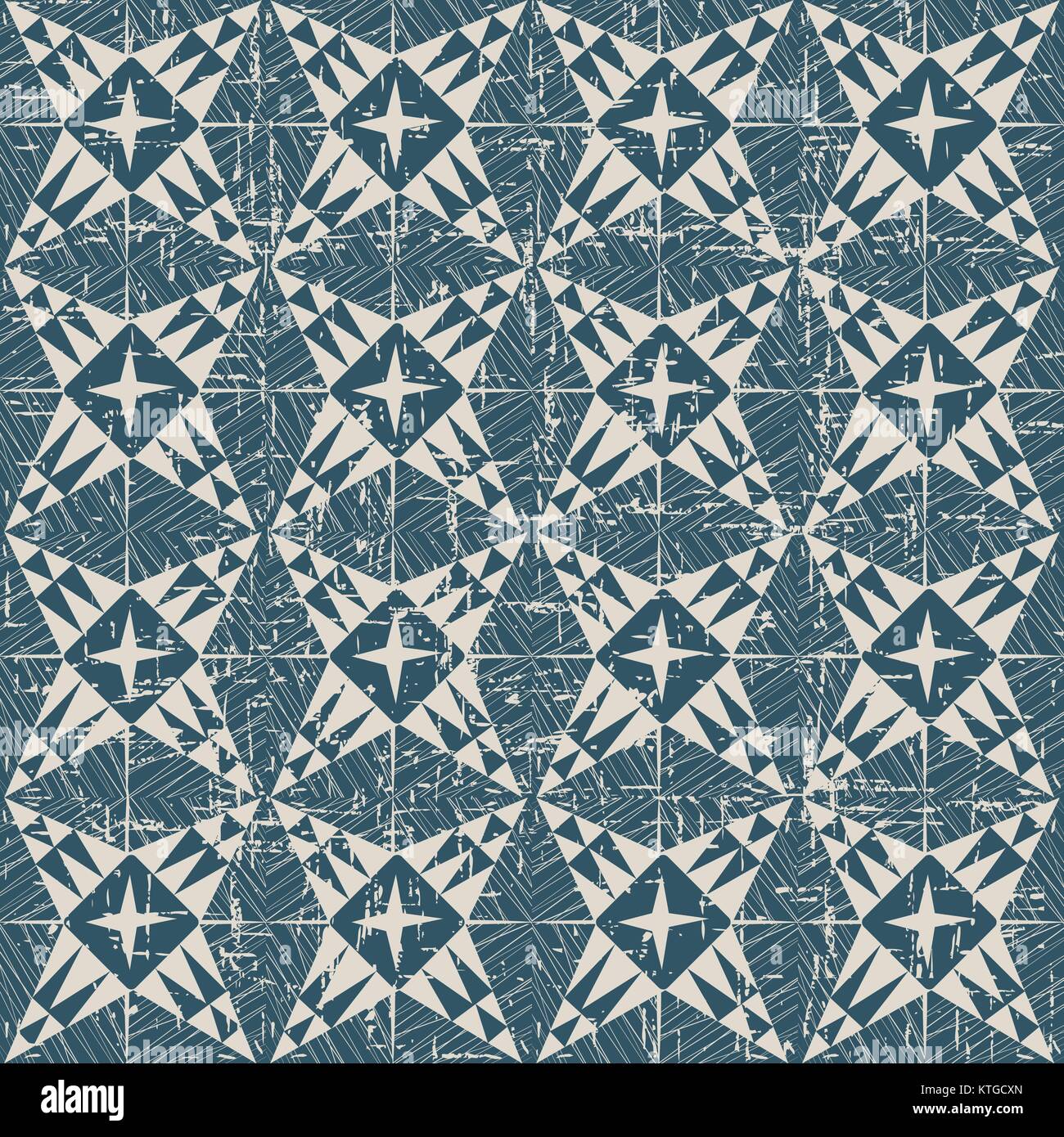 Seamless retro worn out background cross triangle line Stock Vector ...