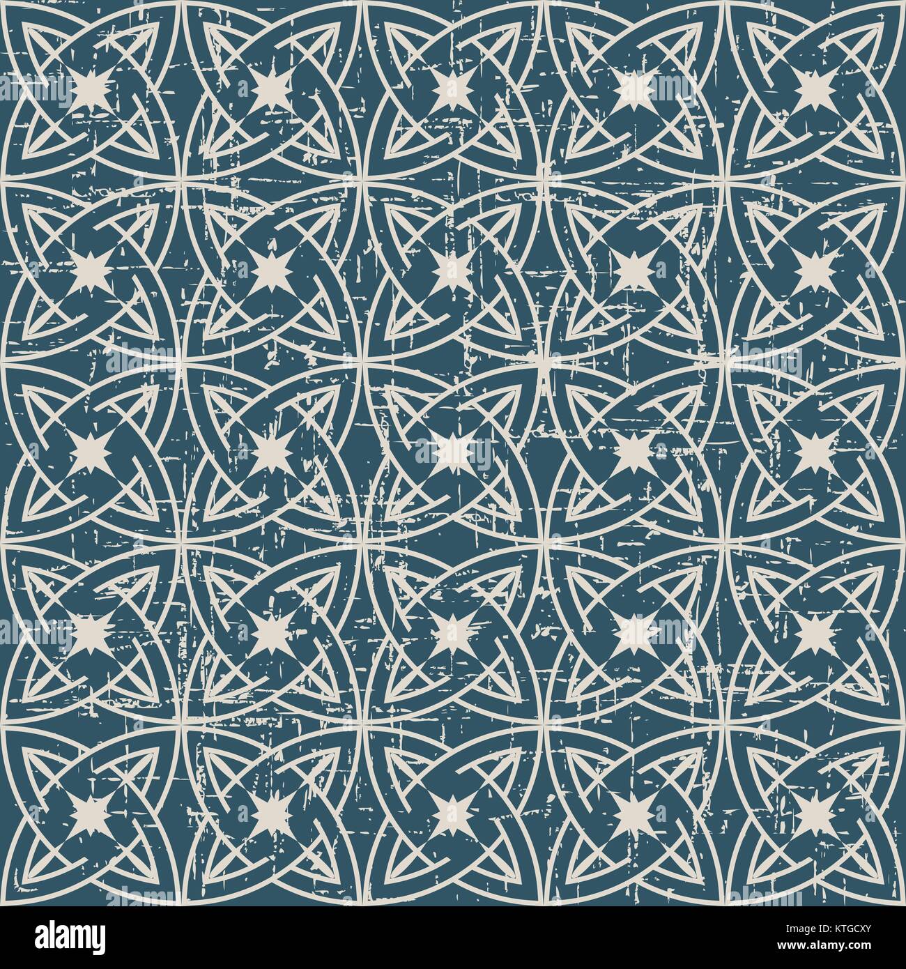 Seamless retro worn out background round cross geometry line Stock ...