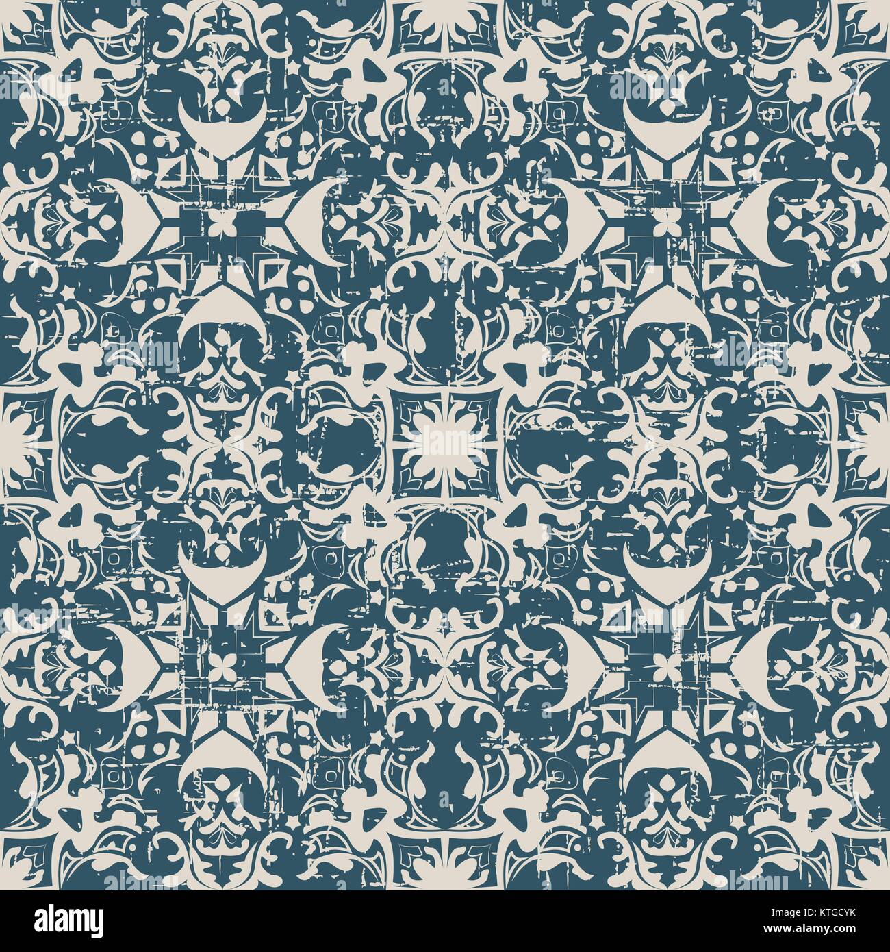 Seamless retro worn out background geometry kaleidoscope Stock Vector ...