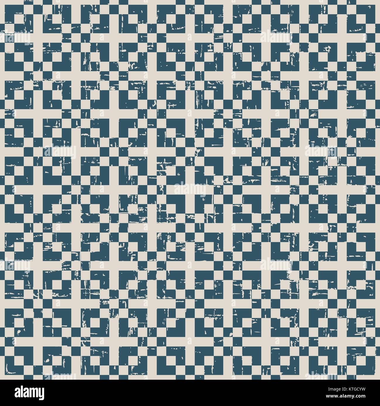 Seamless retro worn out background square cross mosaic Stock Vector ...