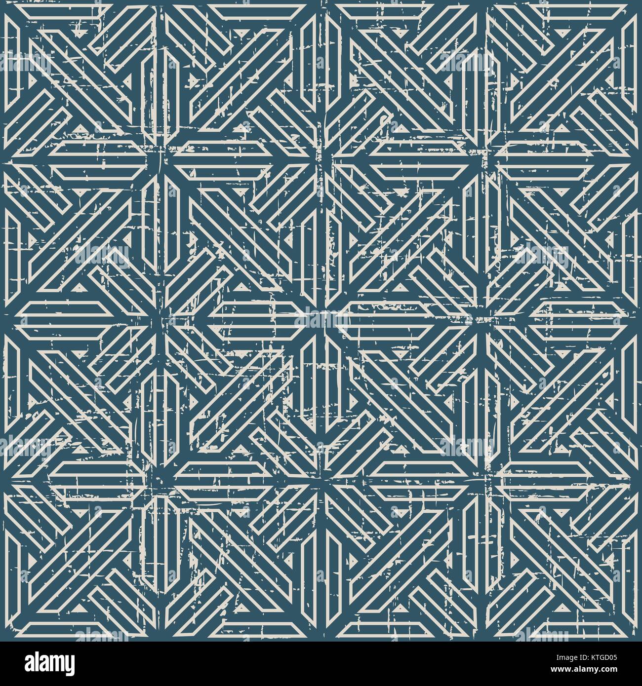 Seamless retro worn out background cross geometry line Stock Vector ...
