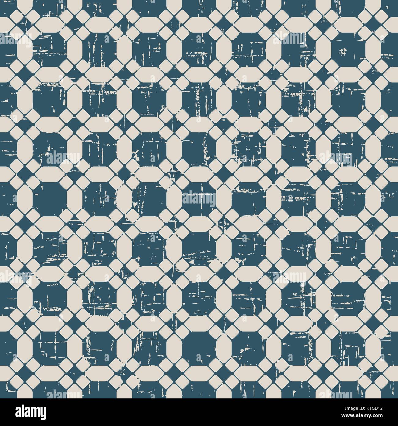 Seamless retro worn out background round corner octagon cross Stock ...