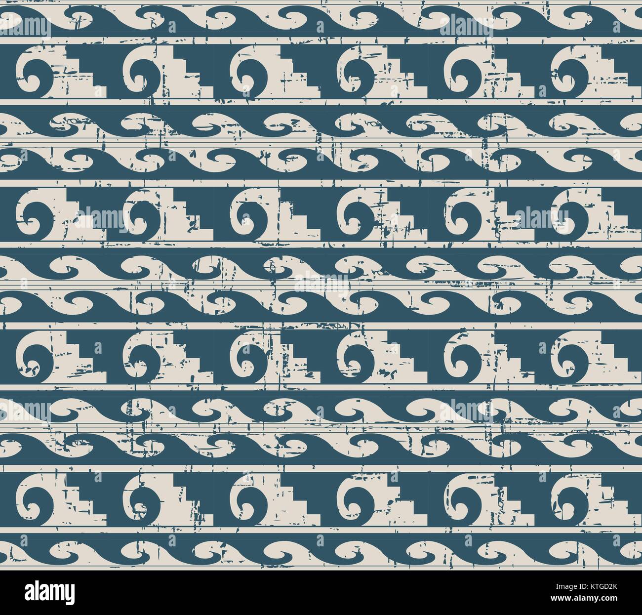 Seamless retro worn out background spiral curve wave geometry Stock ...