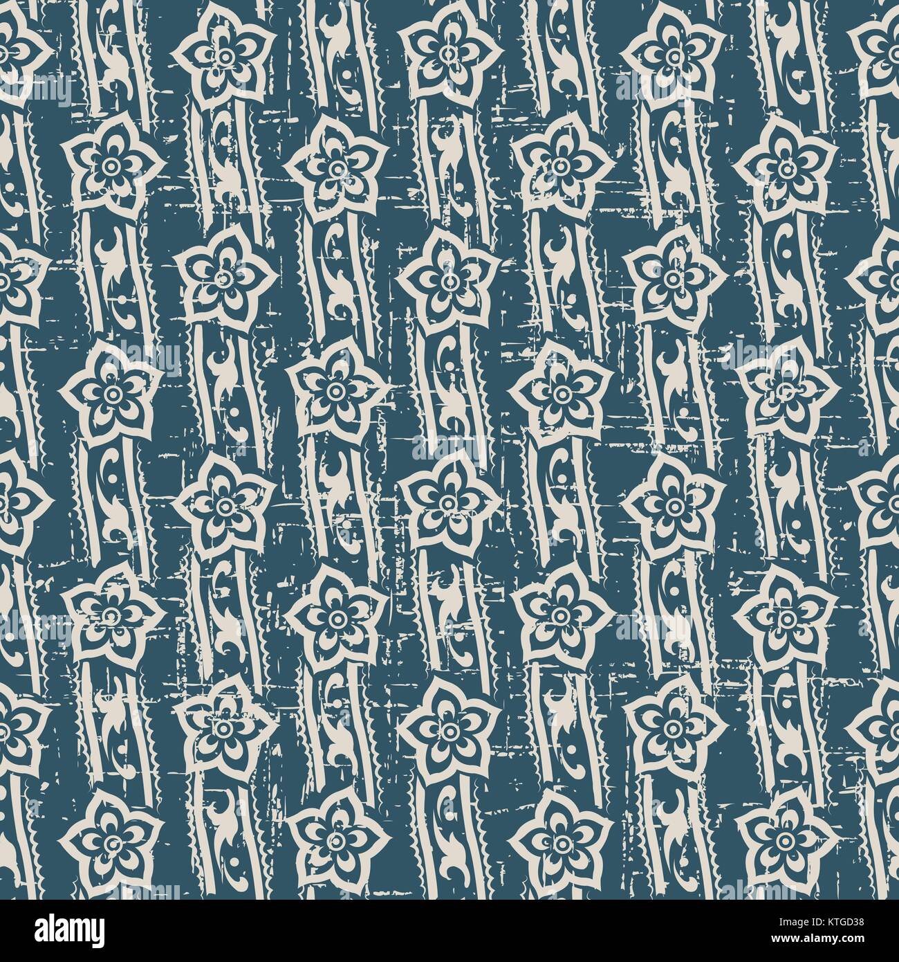 Seamless retro worn out background curve red flower Stock Vector Image ...