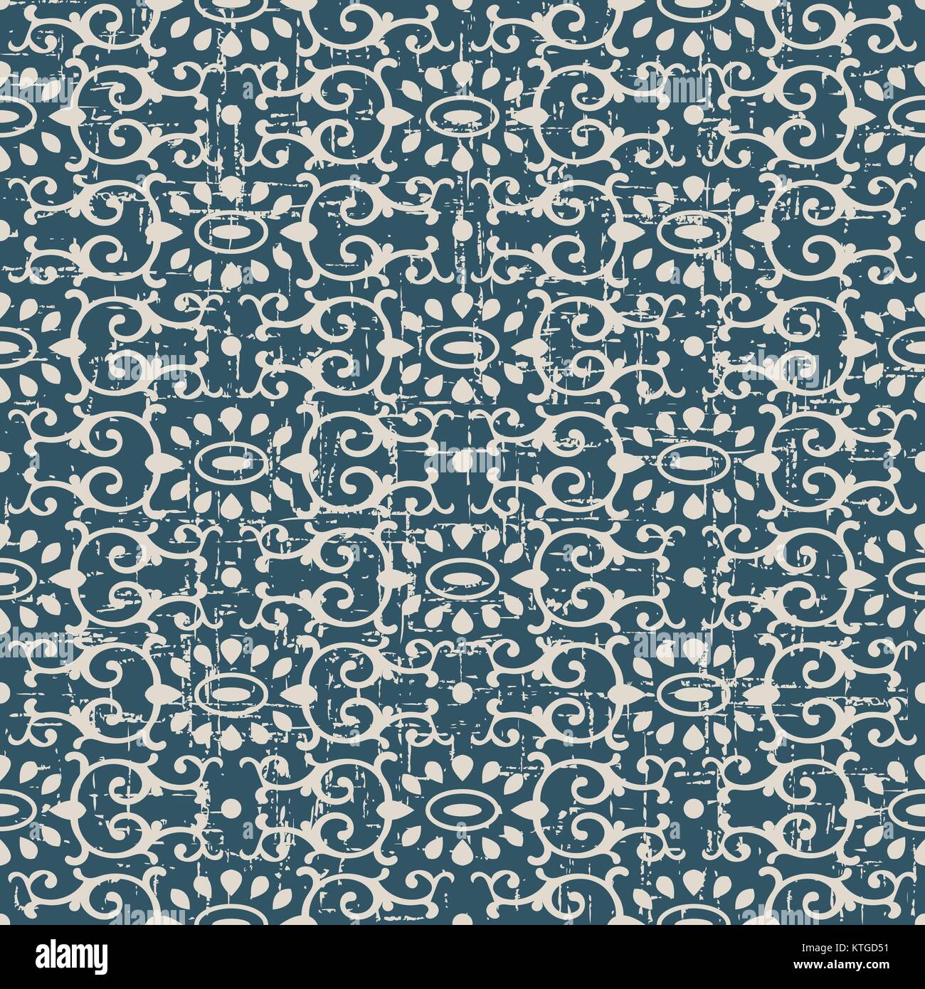 Antique Seamless retro worn out background oriental oval curve spiral cross kaleidoscope Stock ...