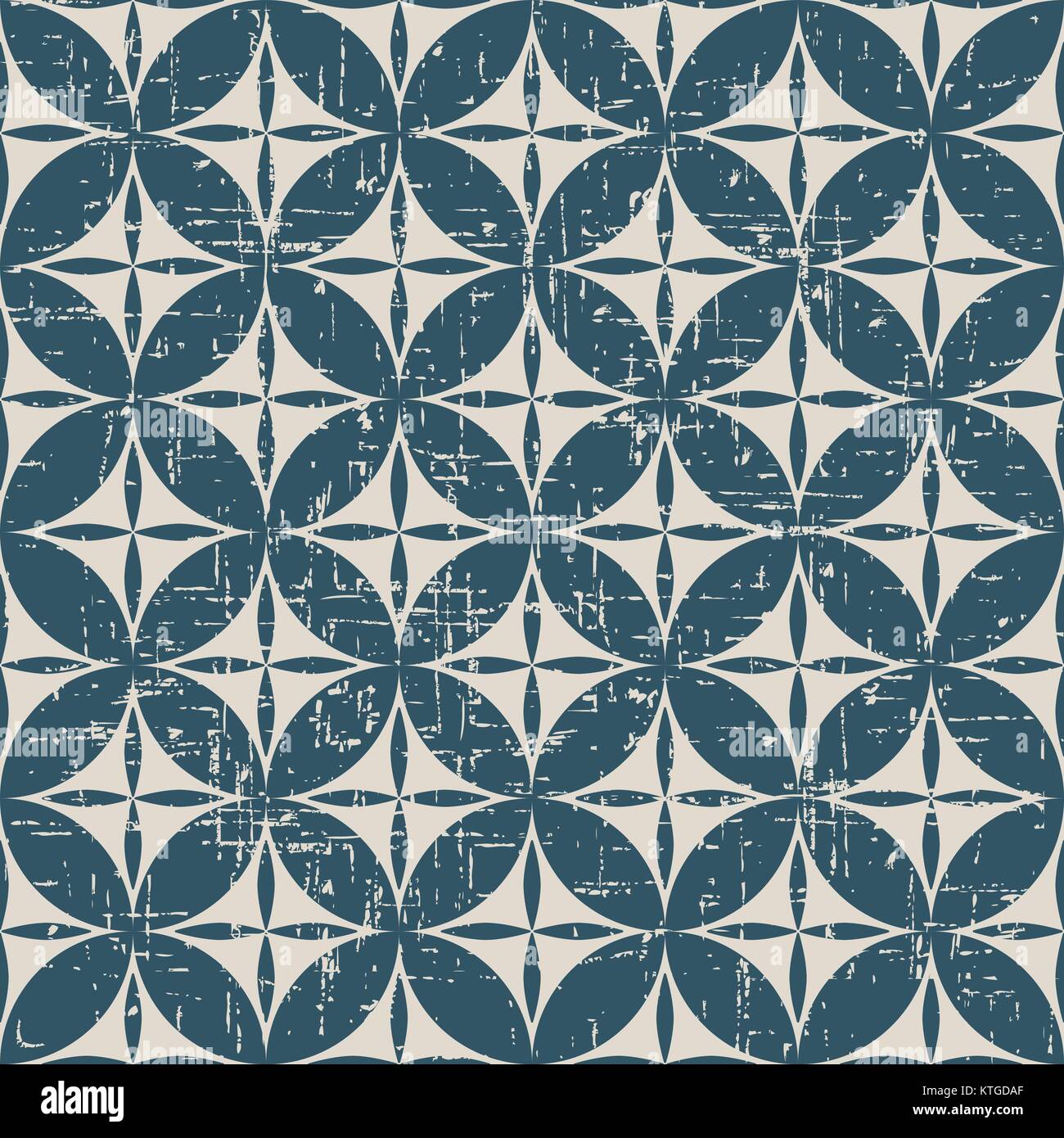 Seamless retro worn out background round cross geometry Stock Vector ...