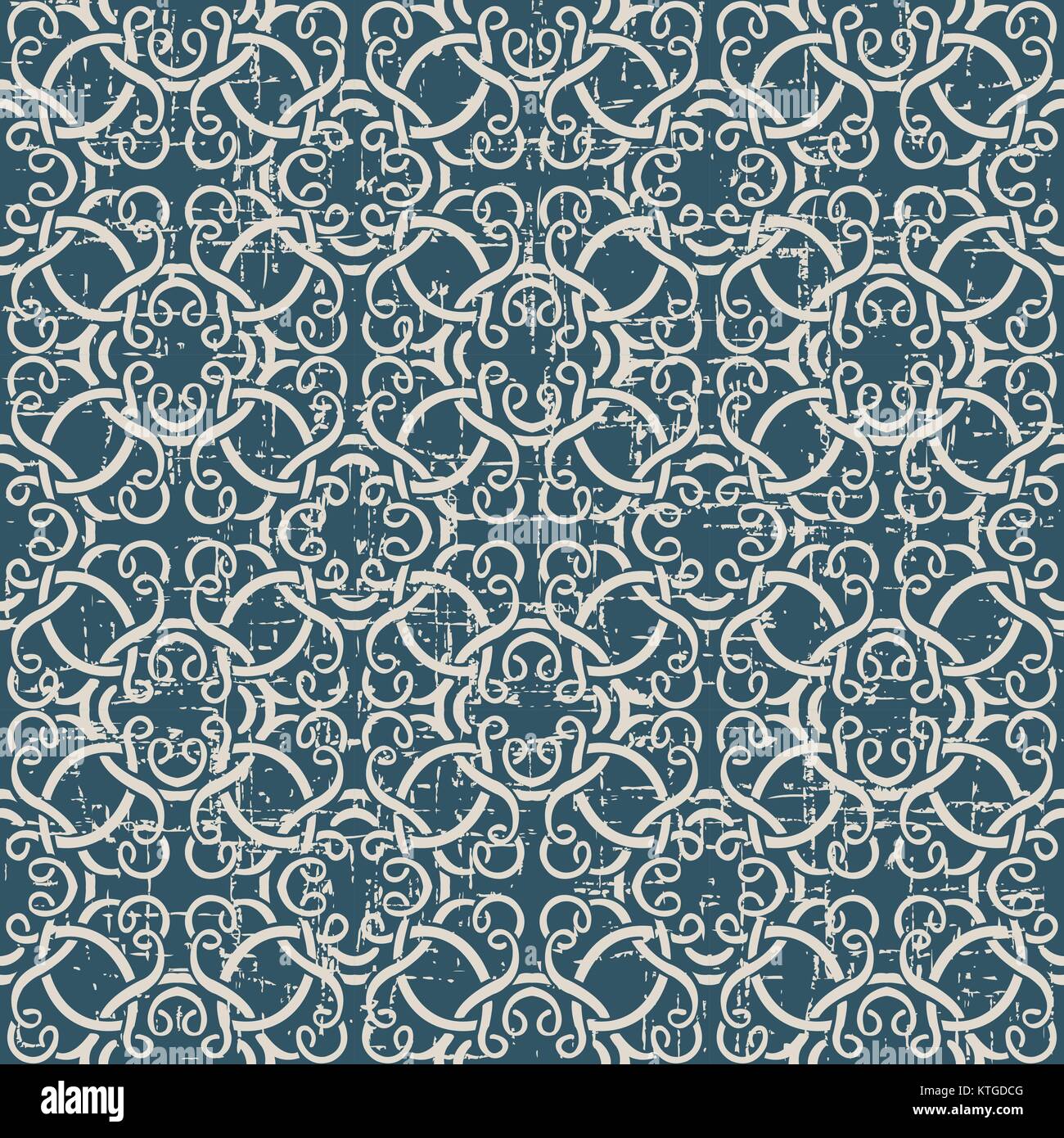 Seamless retro worn out background curve spiral cross frame lline Stock ...