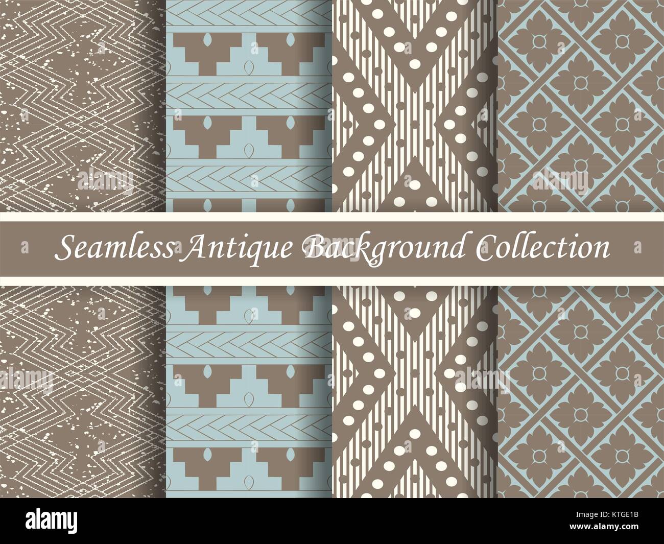 Antique seamless brown tone retro background image collection Stock ...