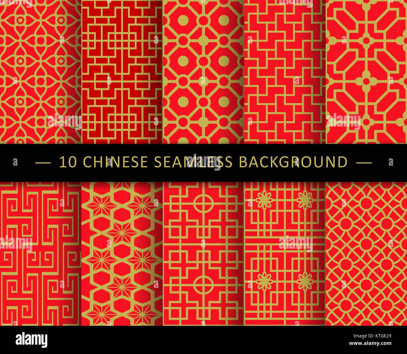 Traditional Chinese Seamless Background Image Collection Stock Vector ...