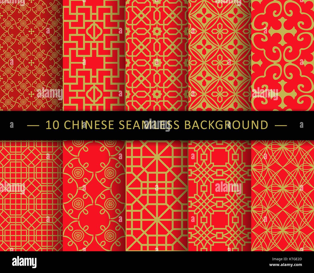 Traditional Chinese Seamless Background Image Collection Stock Vector ...