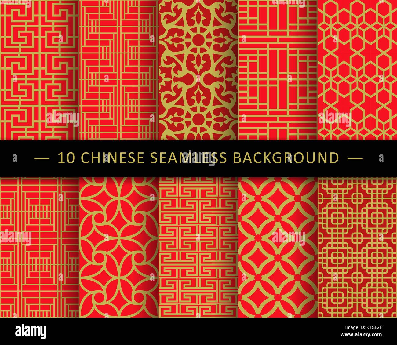 Traditional Chinese Seamless Background Image Collection Stock Vector ...