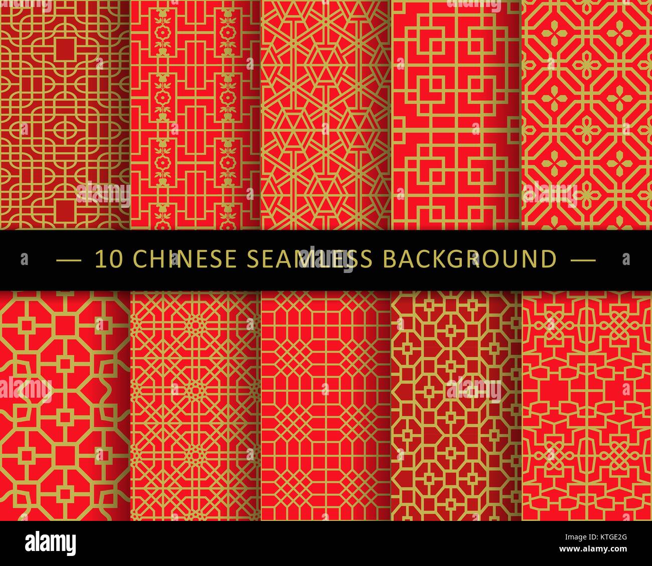 Traditional Chinese Seamless Background Image Collection Stock Vector ...