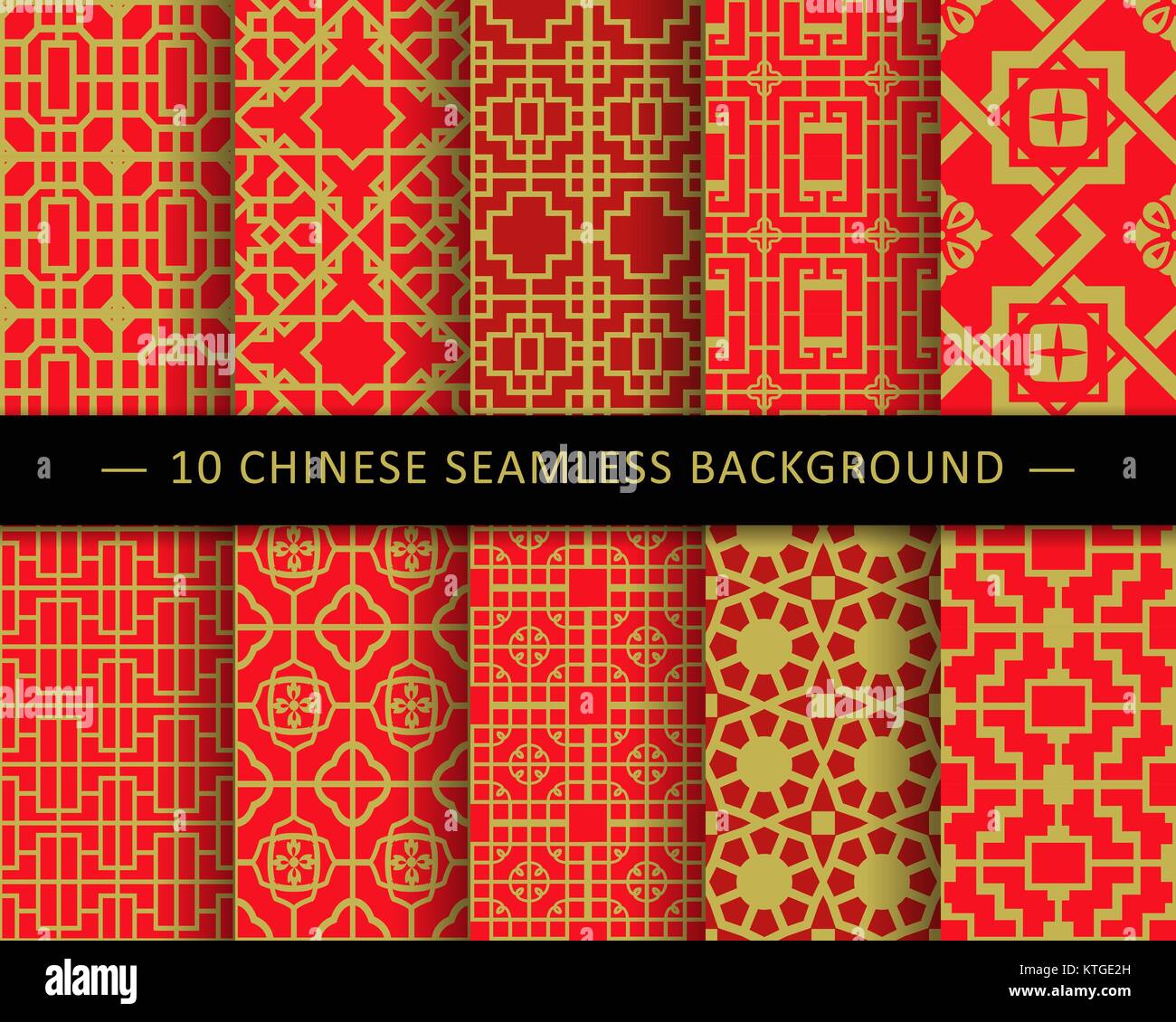 Traditional Chinese Seamless Background Image Collection Stock Vector ...