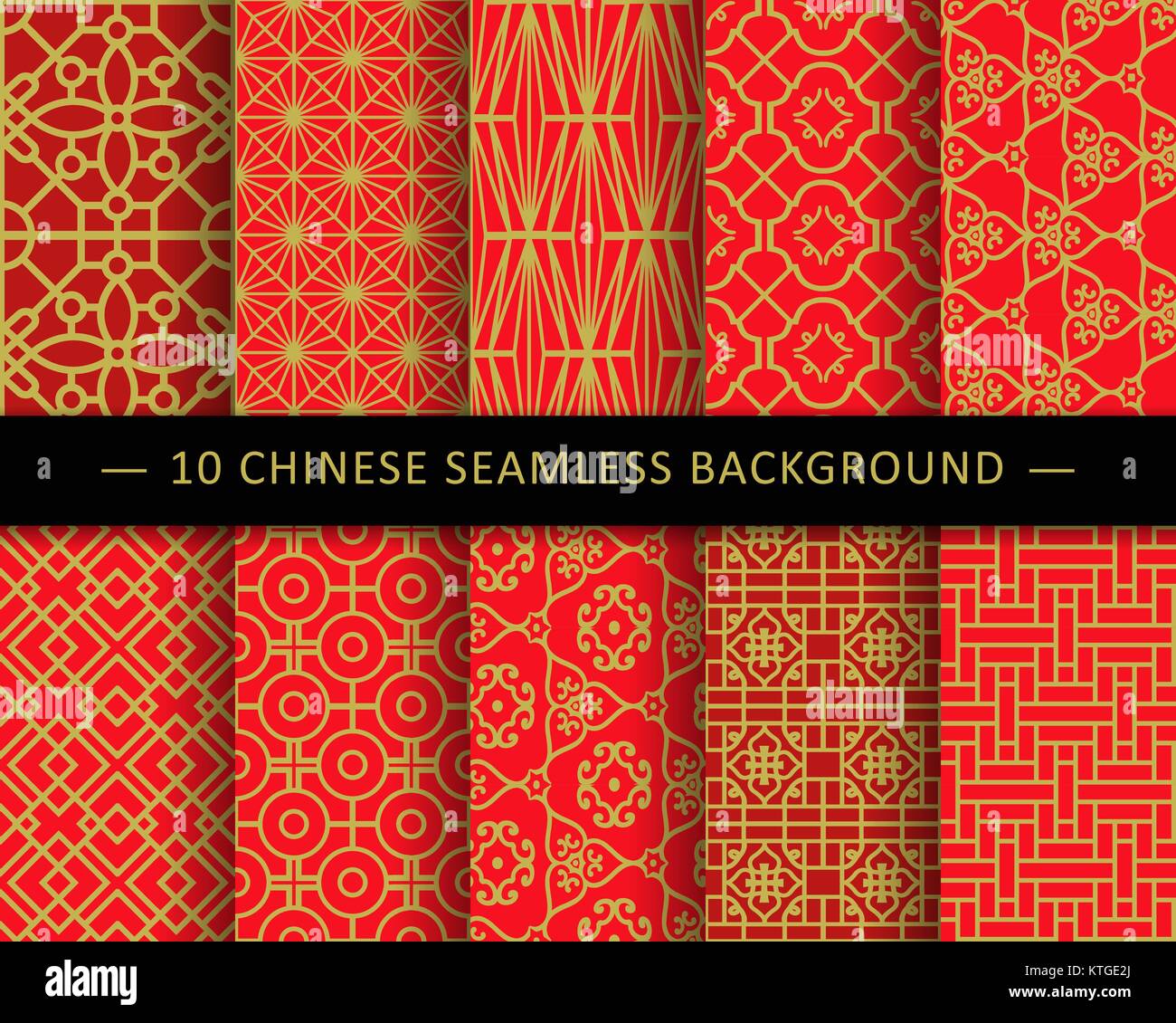 Traditional Chinese Seamless Background Image Collection Stock Vector ...