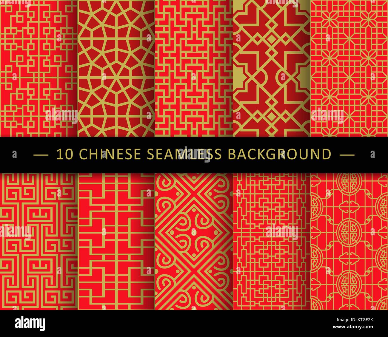Traditional Chinese Seamless Background Image Collection Stock Vector ...
