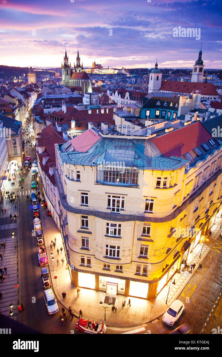 gothic Tyn cathedral, Prague castle and Old Town (UNESCO), Prague ...