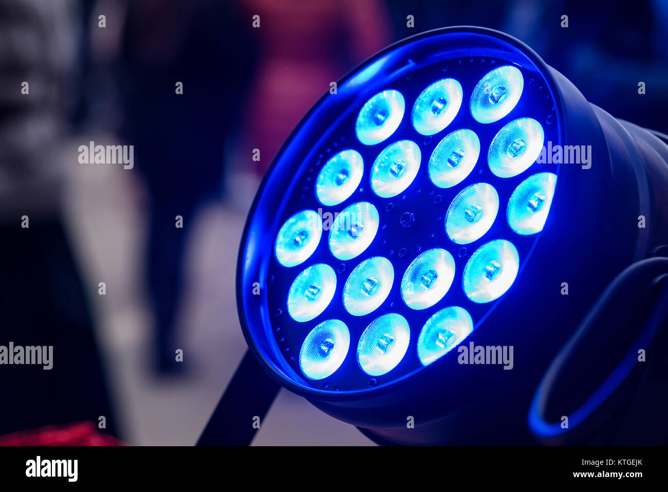 Stage blue light source turned on Stock Photo - Alamy