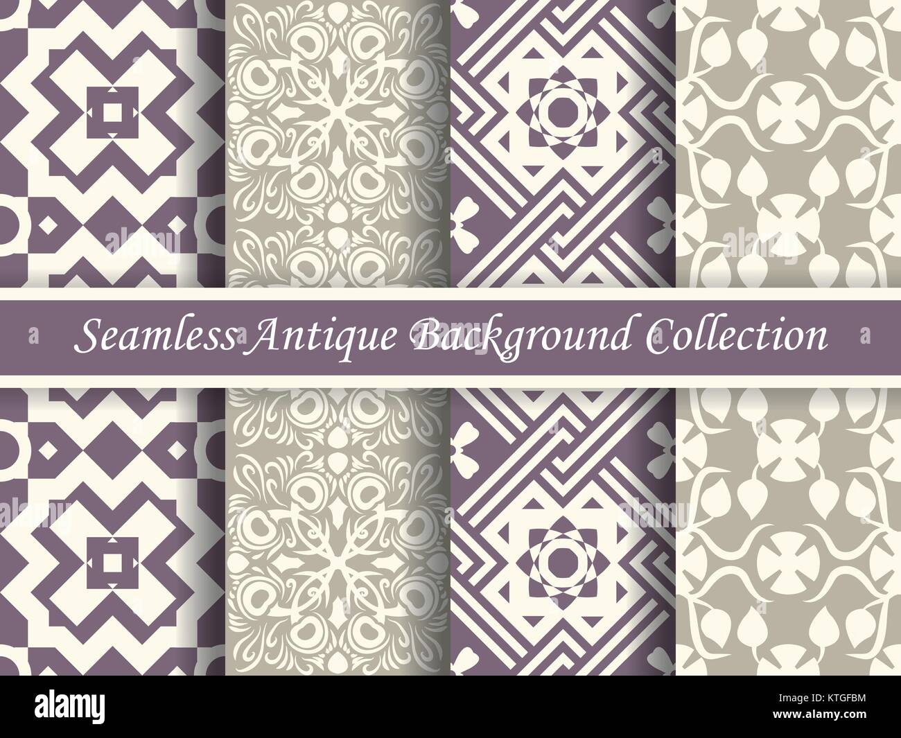Antique seamless elegant purple tone background image collection Stock ...