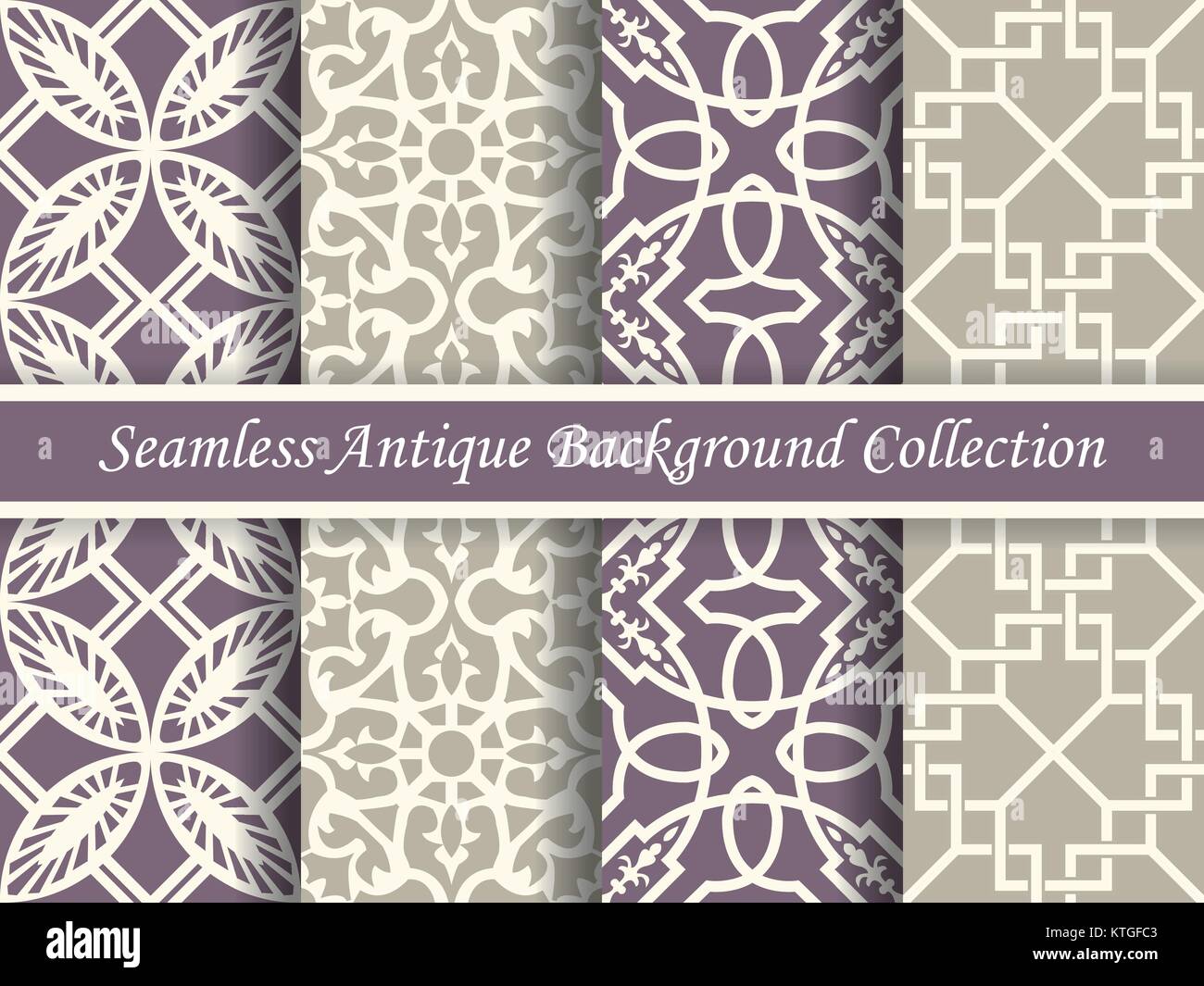 Antique seamless elegant purple tone background image collection Stock ...
