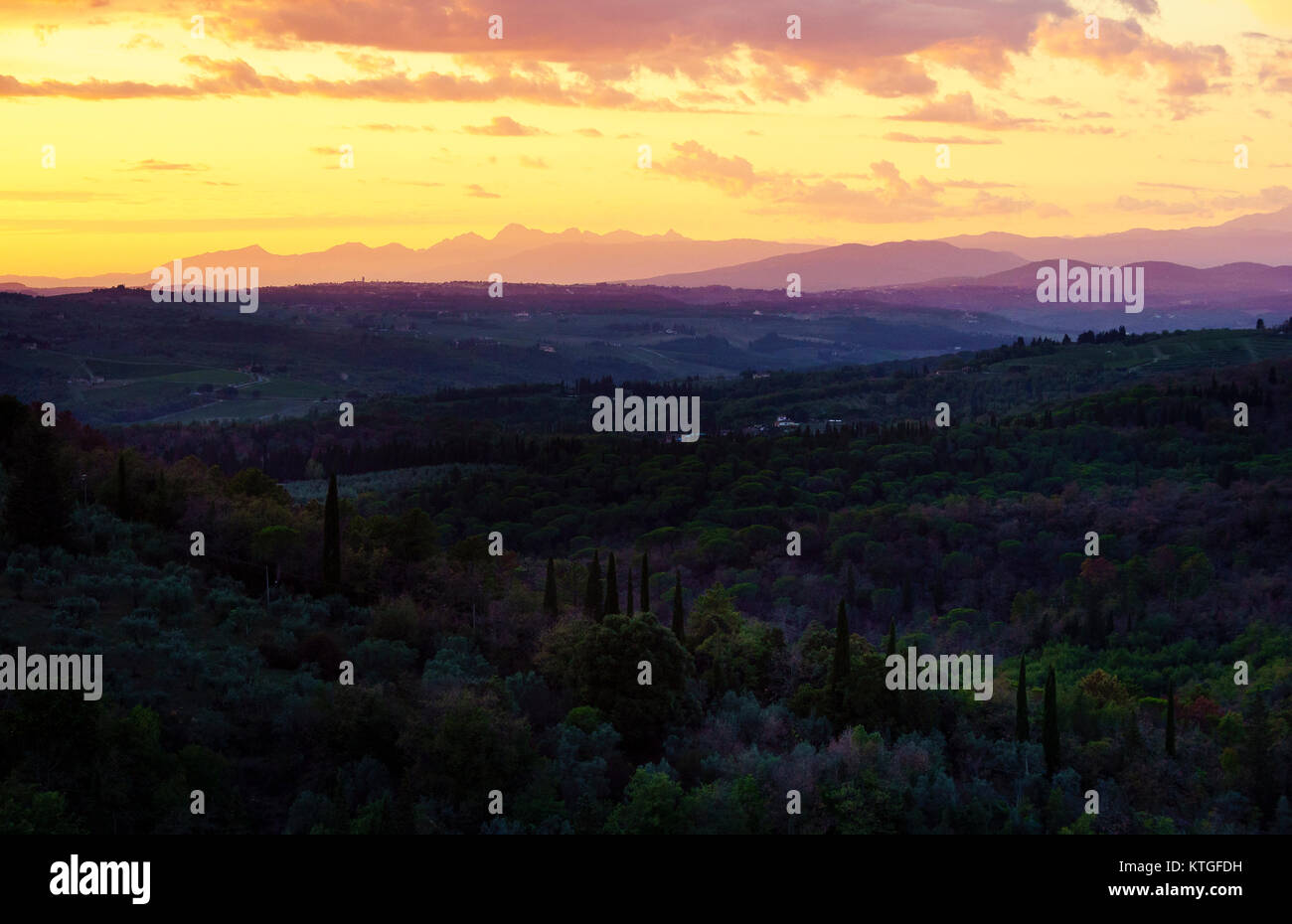 Chianti evening hi-res stock photography and images - Alamy