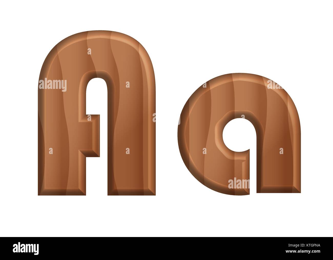Nature wooden texture font upper case and lower case alphabet Stock ...
