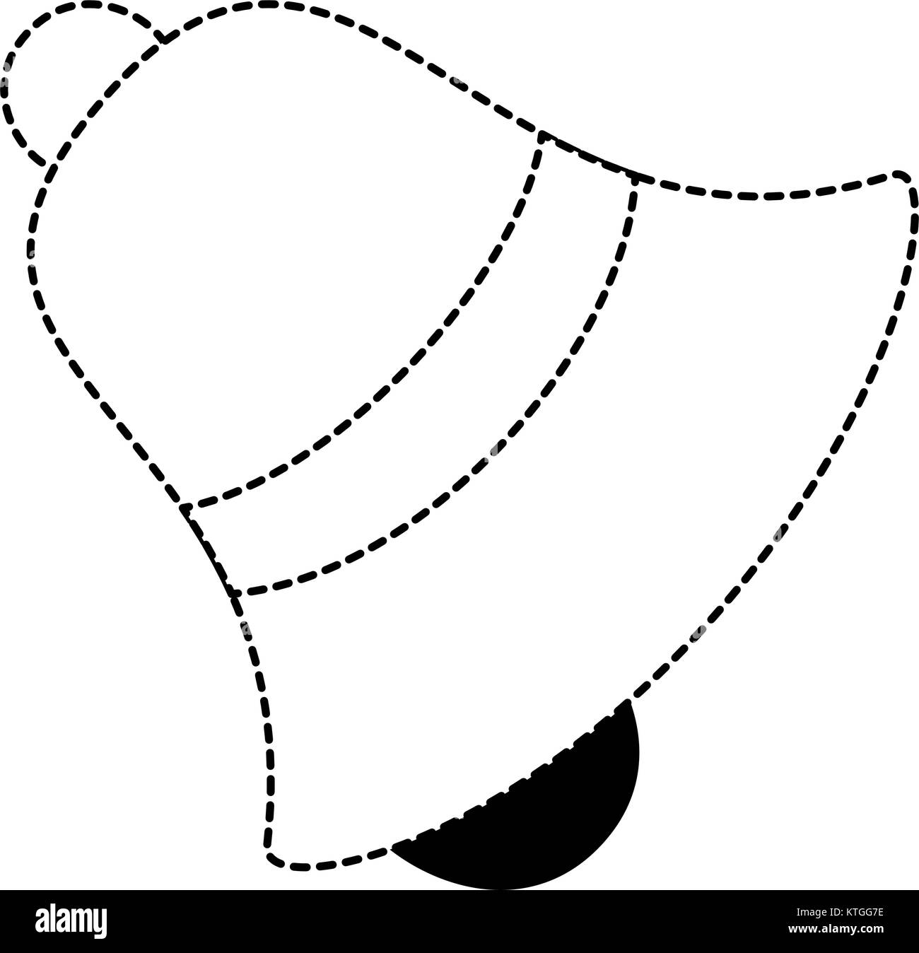 christmas bell hanging icon vector illustration design Stock Vector ...