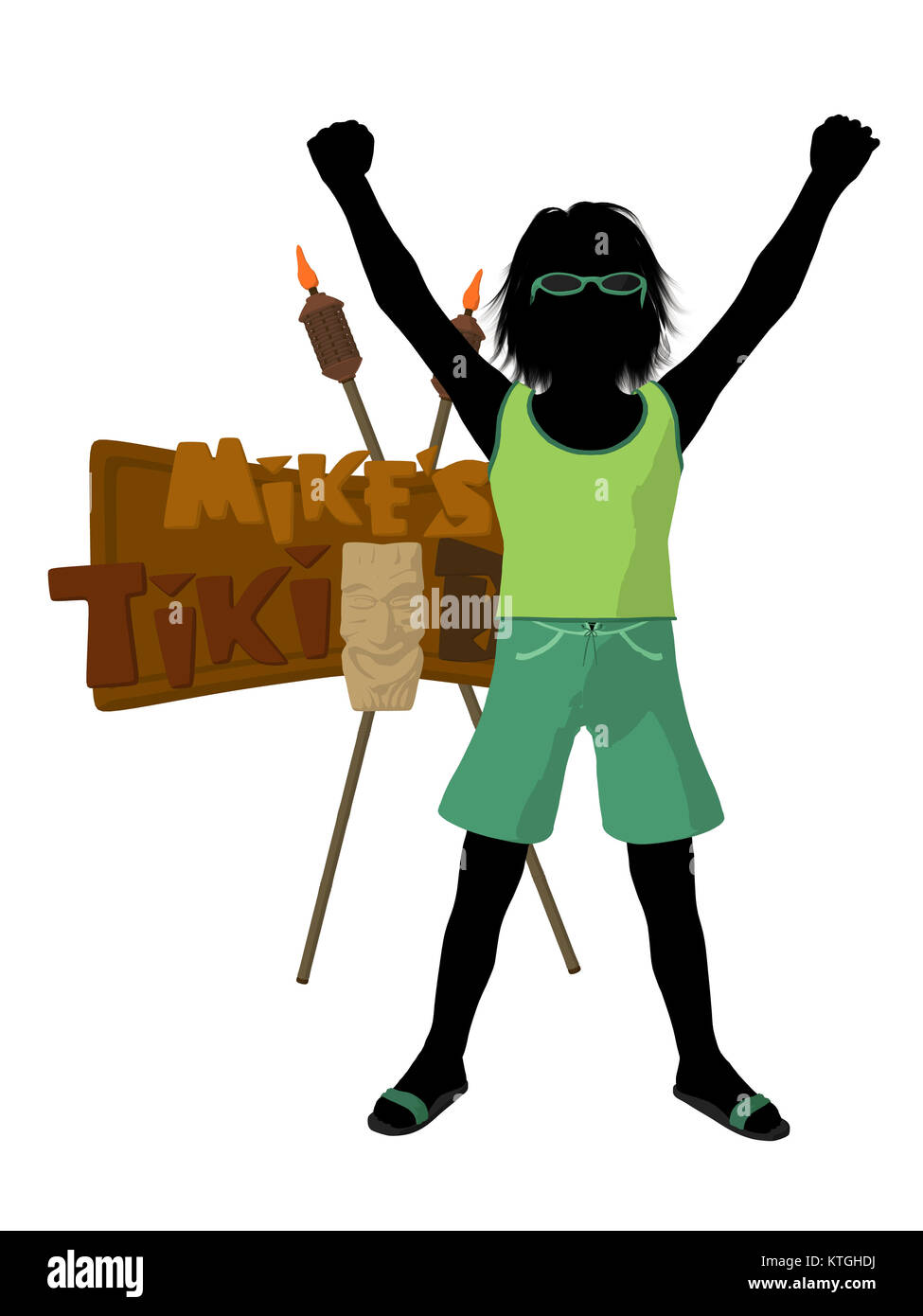 Tiki torch statue hi-res stock photography and images - Alamy