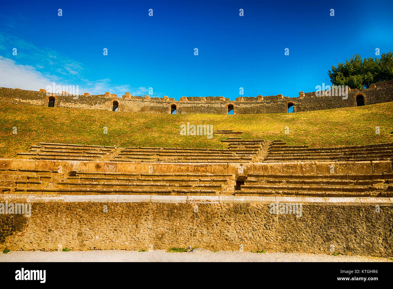 Amphitheatre of Pompeii Stock Photo - Alamy