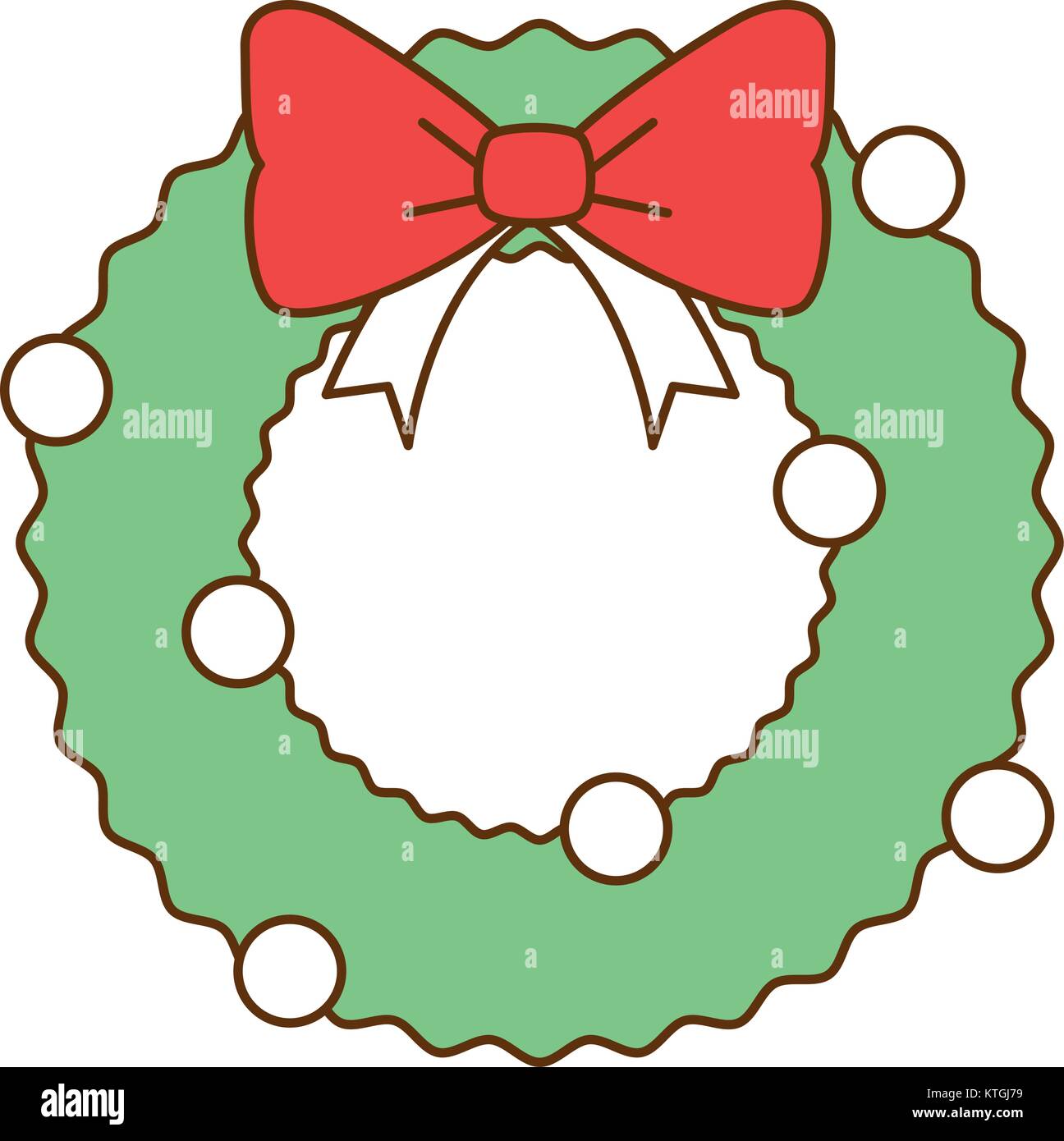 christmas crown decorative icon vector illustration design Stock Vector ...