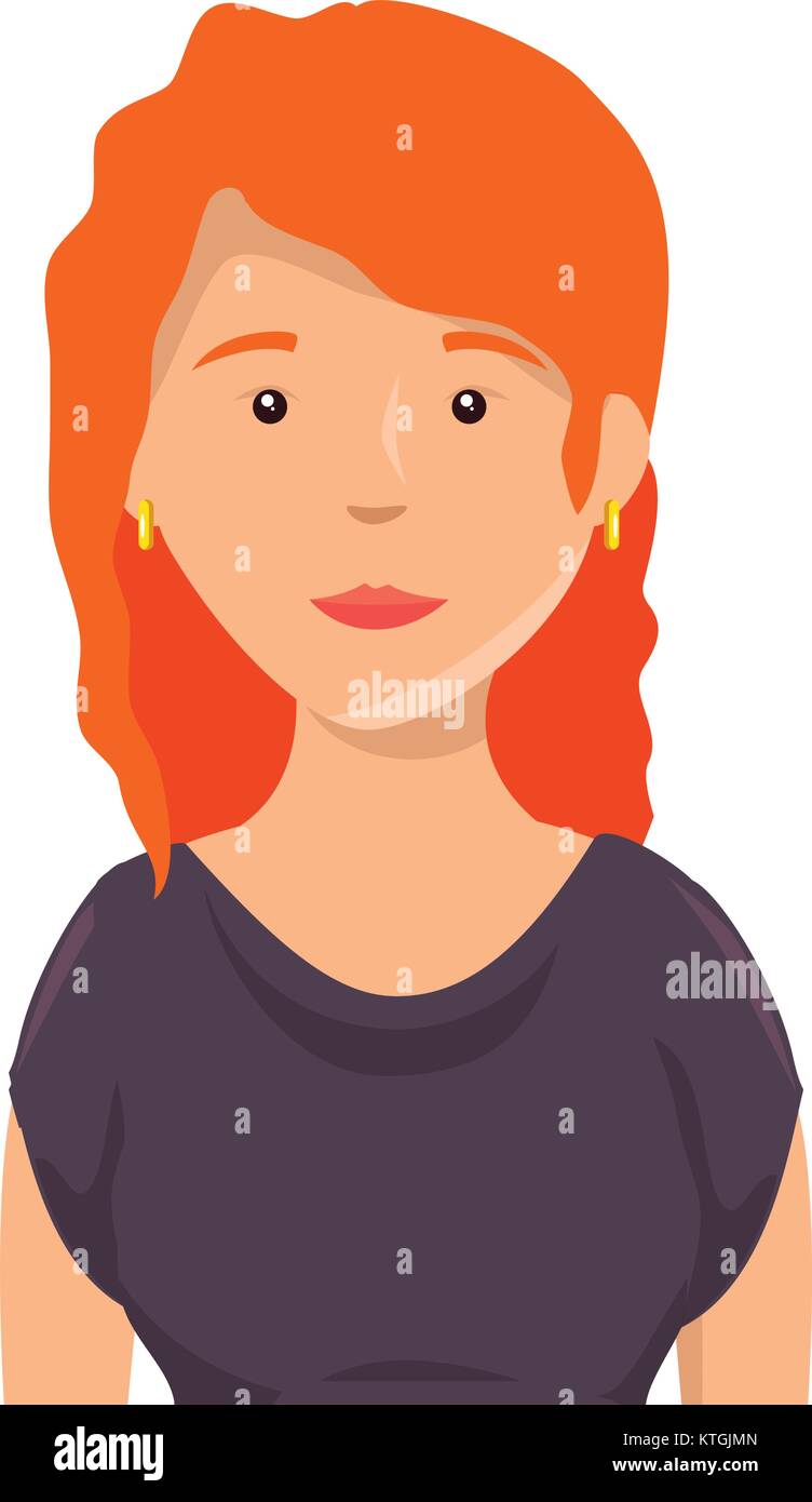 beautiful woman avatar character vector illustration design Stock ...
