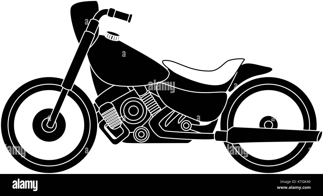classic motorcycle vehicle icon vector illustration design Stock Vector ...