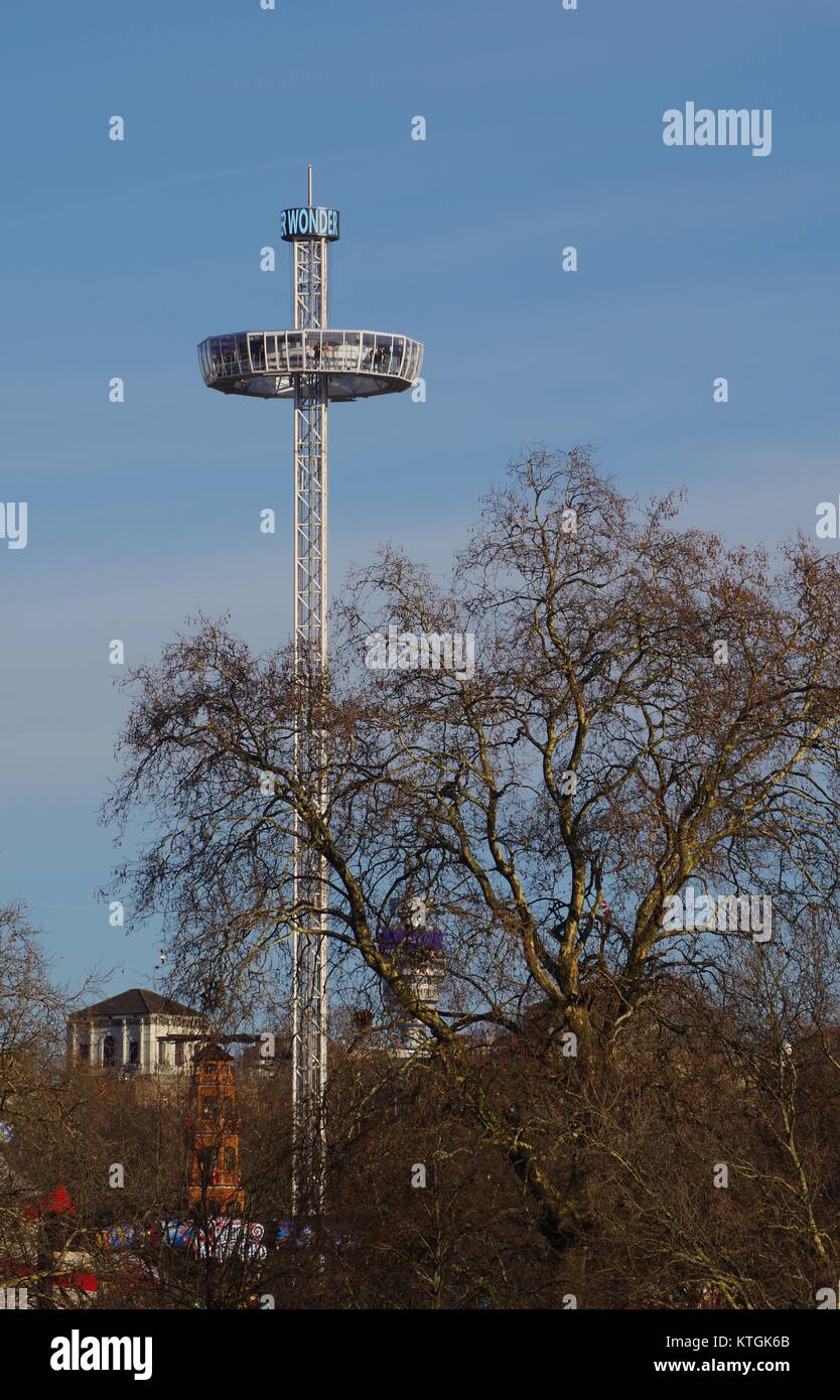 Winter Wonder View Tower Looking Over Hyde Park, London, UK. December ...