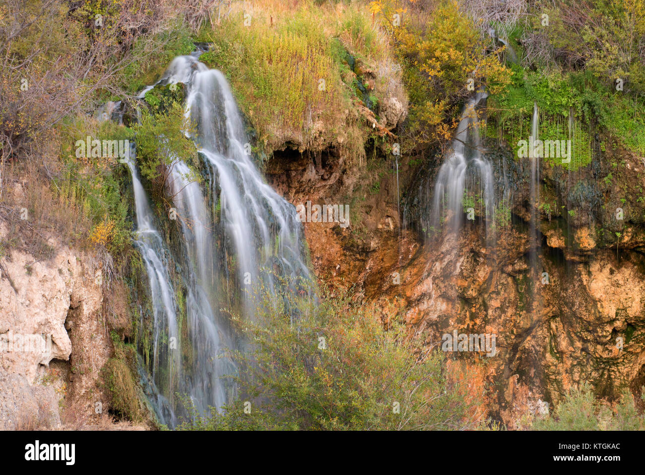 Falls on Warm Springs Creek, Powell County, Montana Stock Photo - Alamy