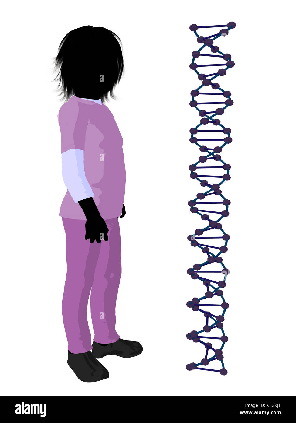 Boy doctor next to dna on a white background Stock Photo - Alamy