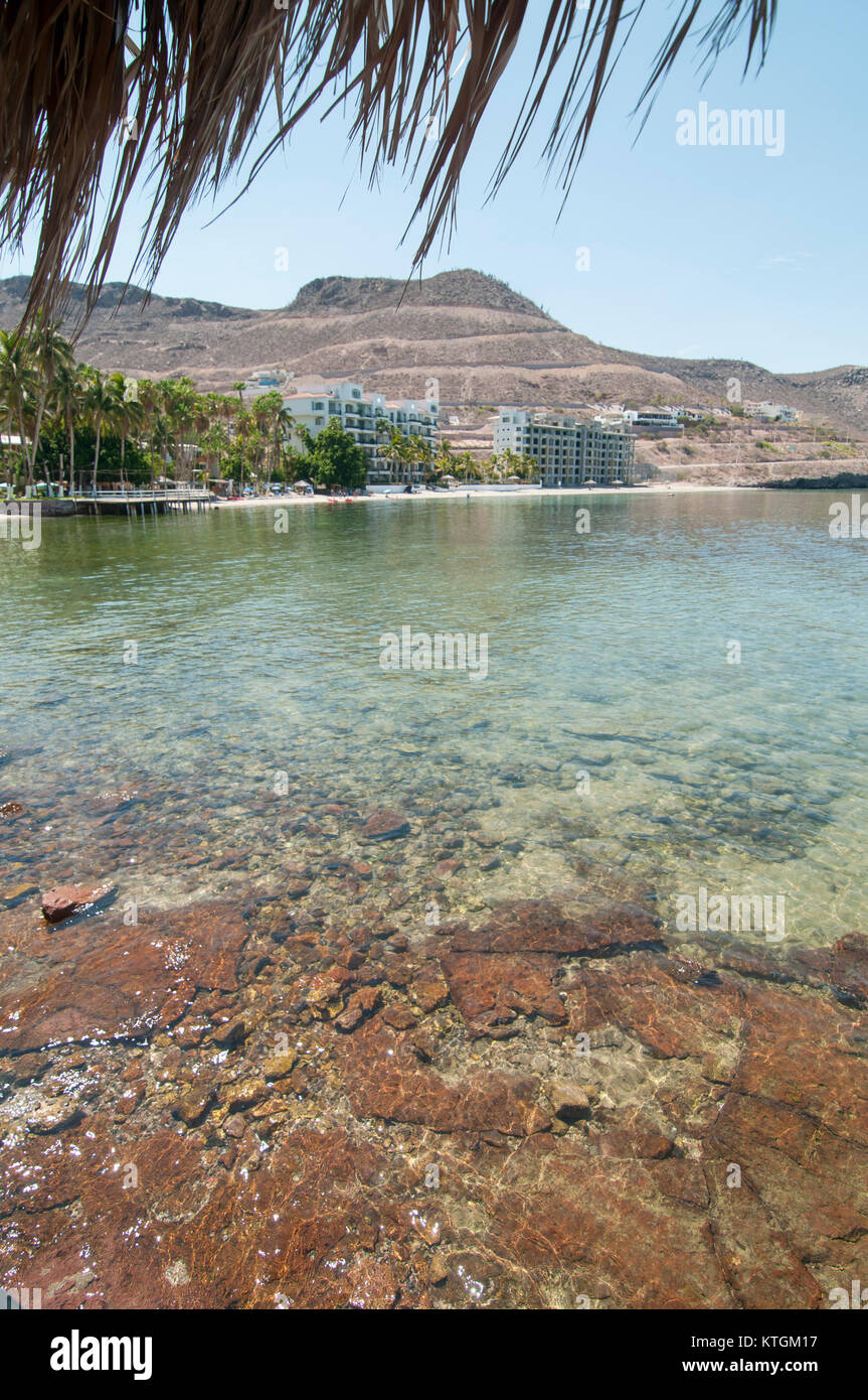 Summer vacations in Playa La Concha or La Concha Beach, in La Paz, Baja ...
