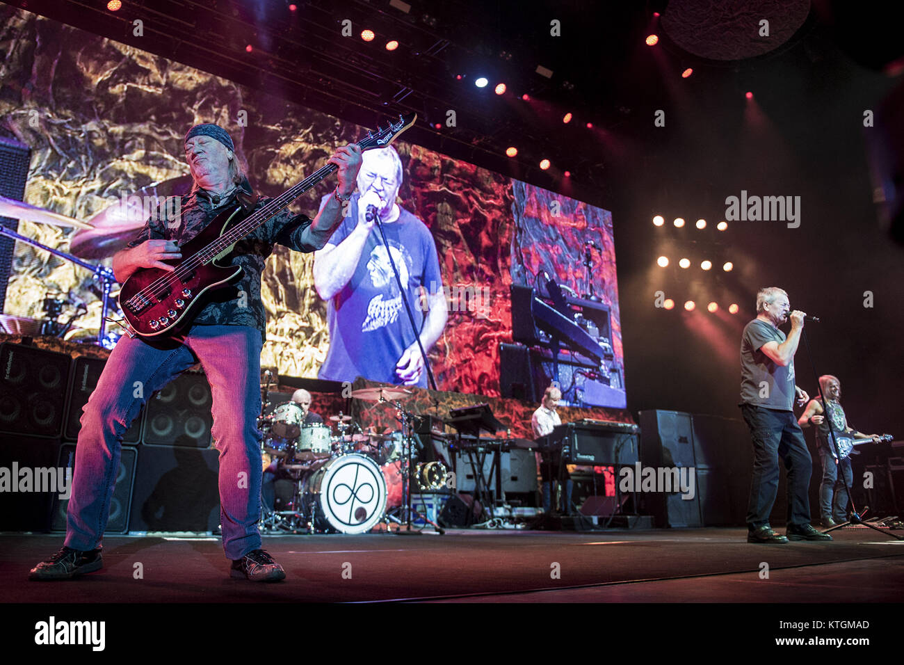 Deep Purple perform at the O2 Arena Featuring: Roger Glover, Iain Paice ...