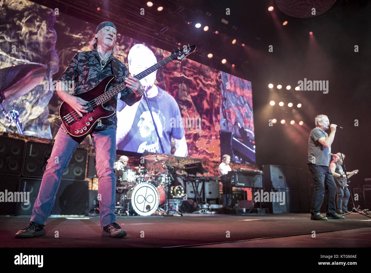 Deep Purple perform at the O2 Arena Featuring: Iain Paice, Ian Gillan ...