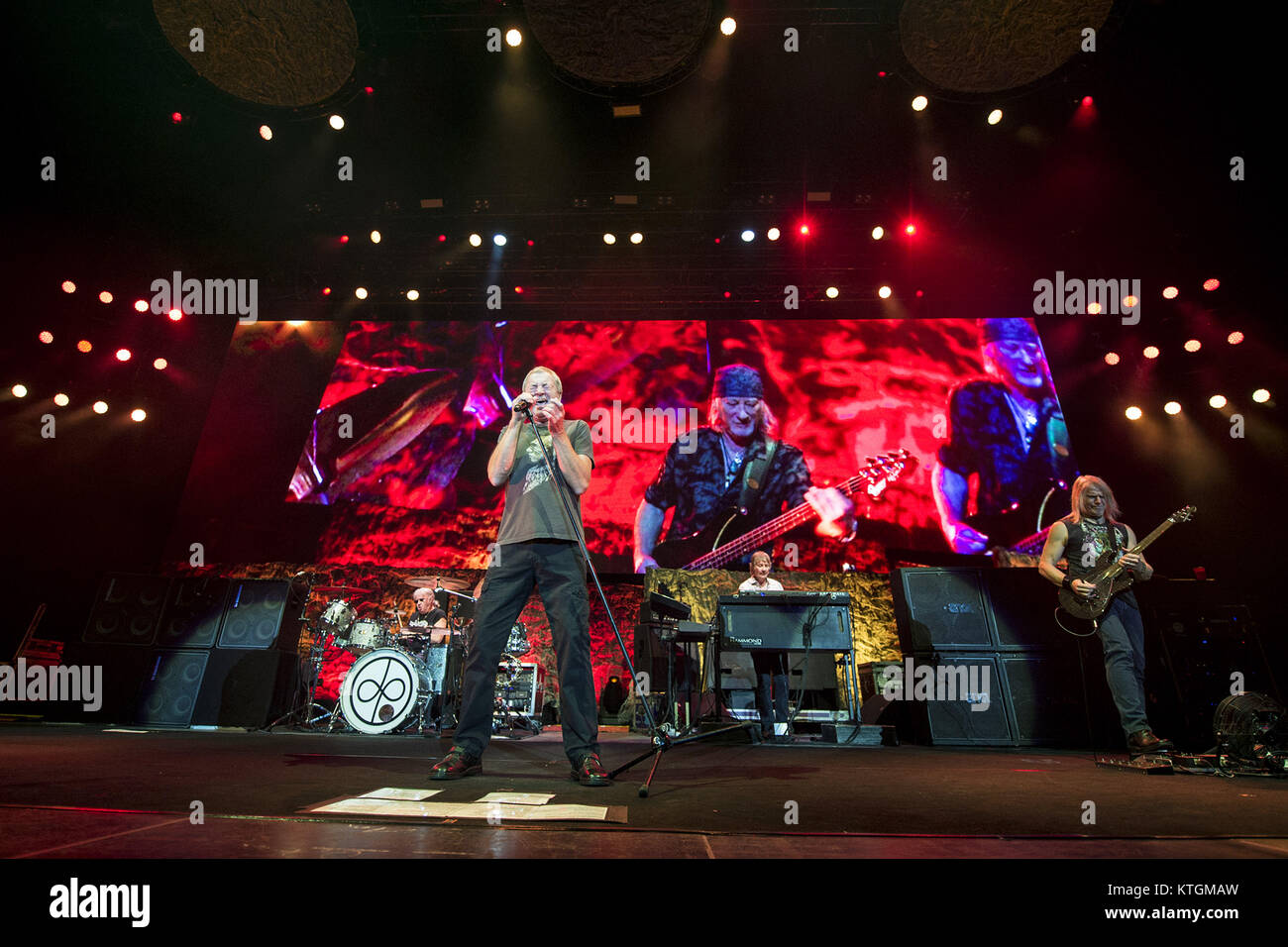 Deep Purple perform at the O2 Arena Featuring: Iain Paice, Ian Gillan ...