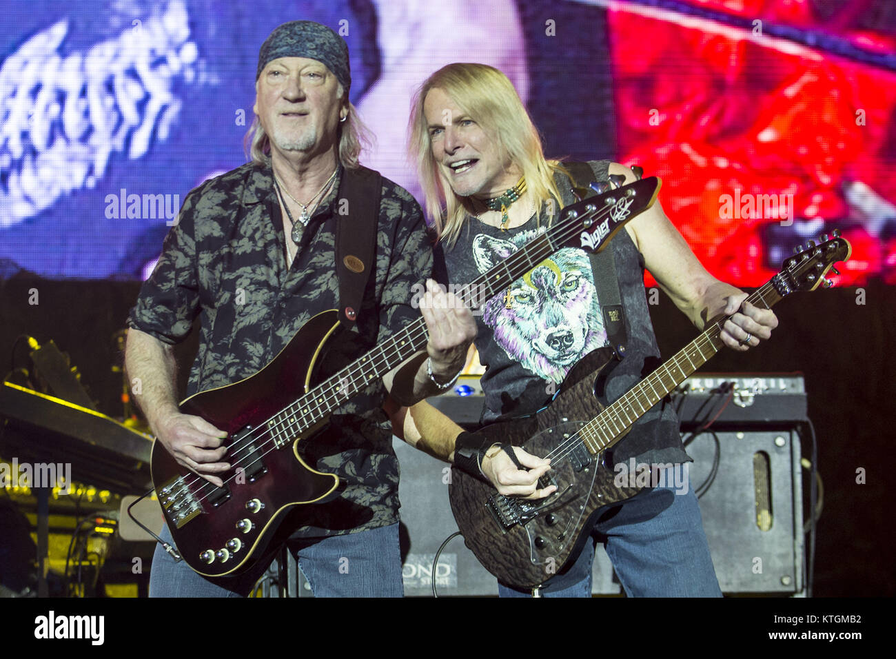 Deep Purple perform at the O2 Arena Featuring: Roger Glover, Steve ...