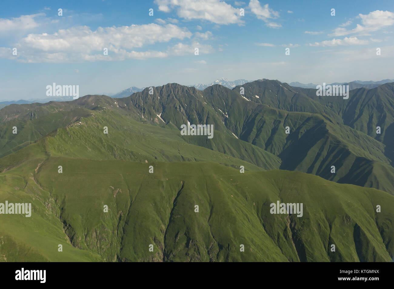 view of the remote mountains of the Tusheti region of Georgia Stock ...