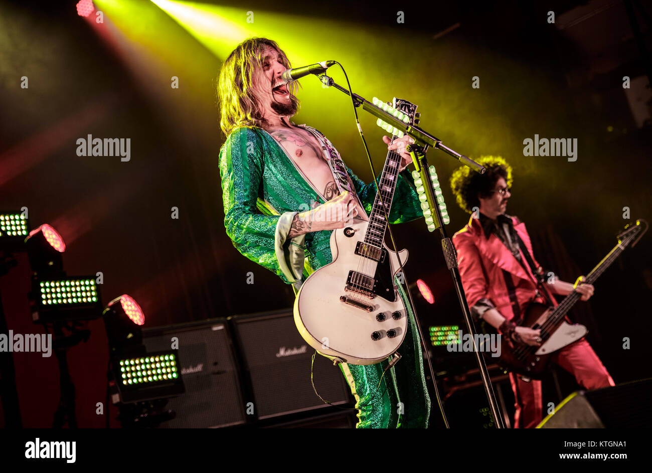 The Darkness performing live on stage at the O2 Guildhall Southampton ...