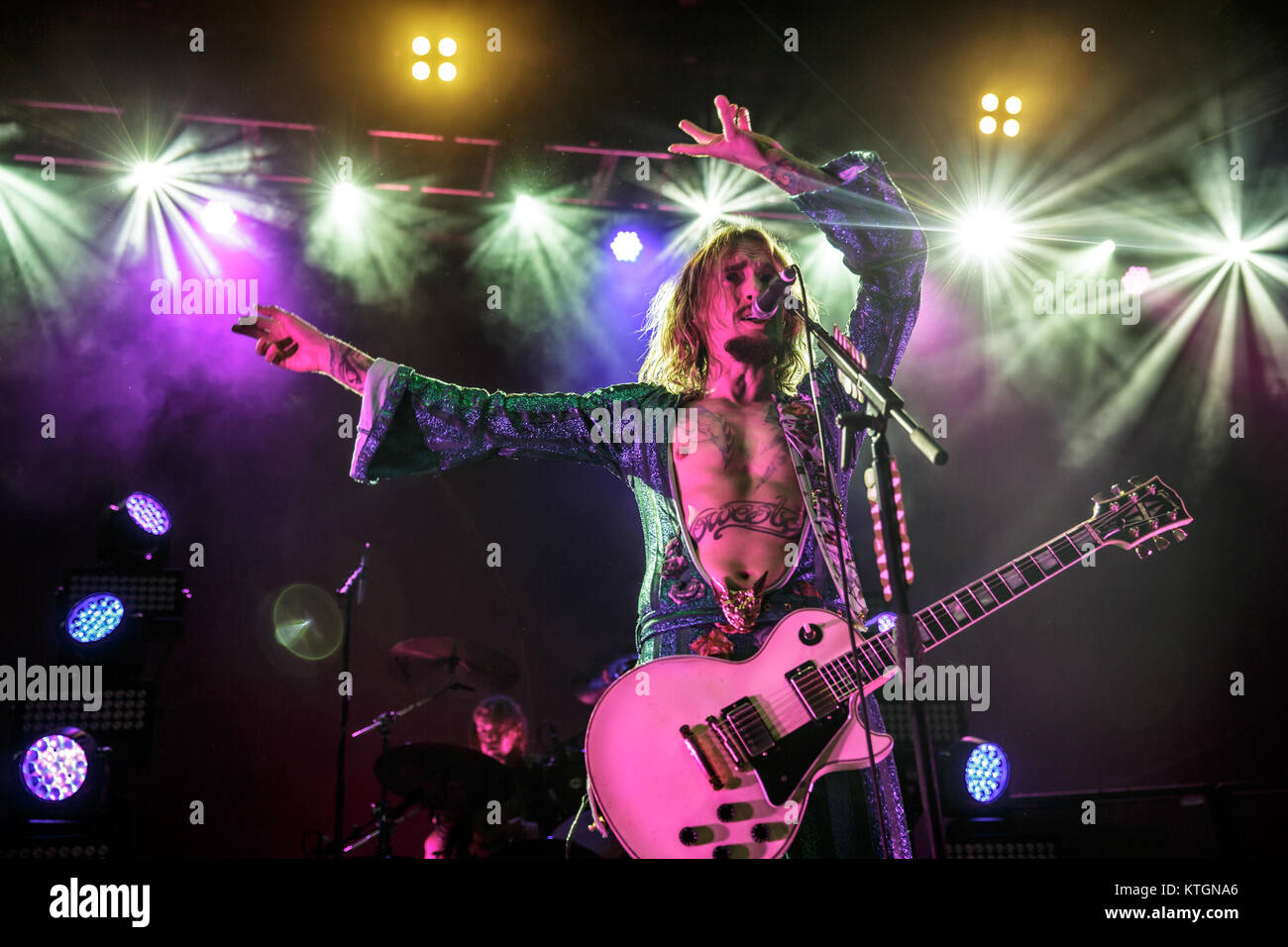 The Darkness performing live on stage at the O2 Guildhall Southampton ...