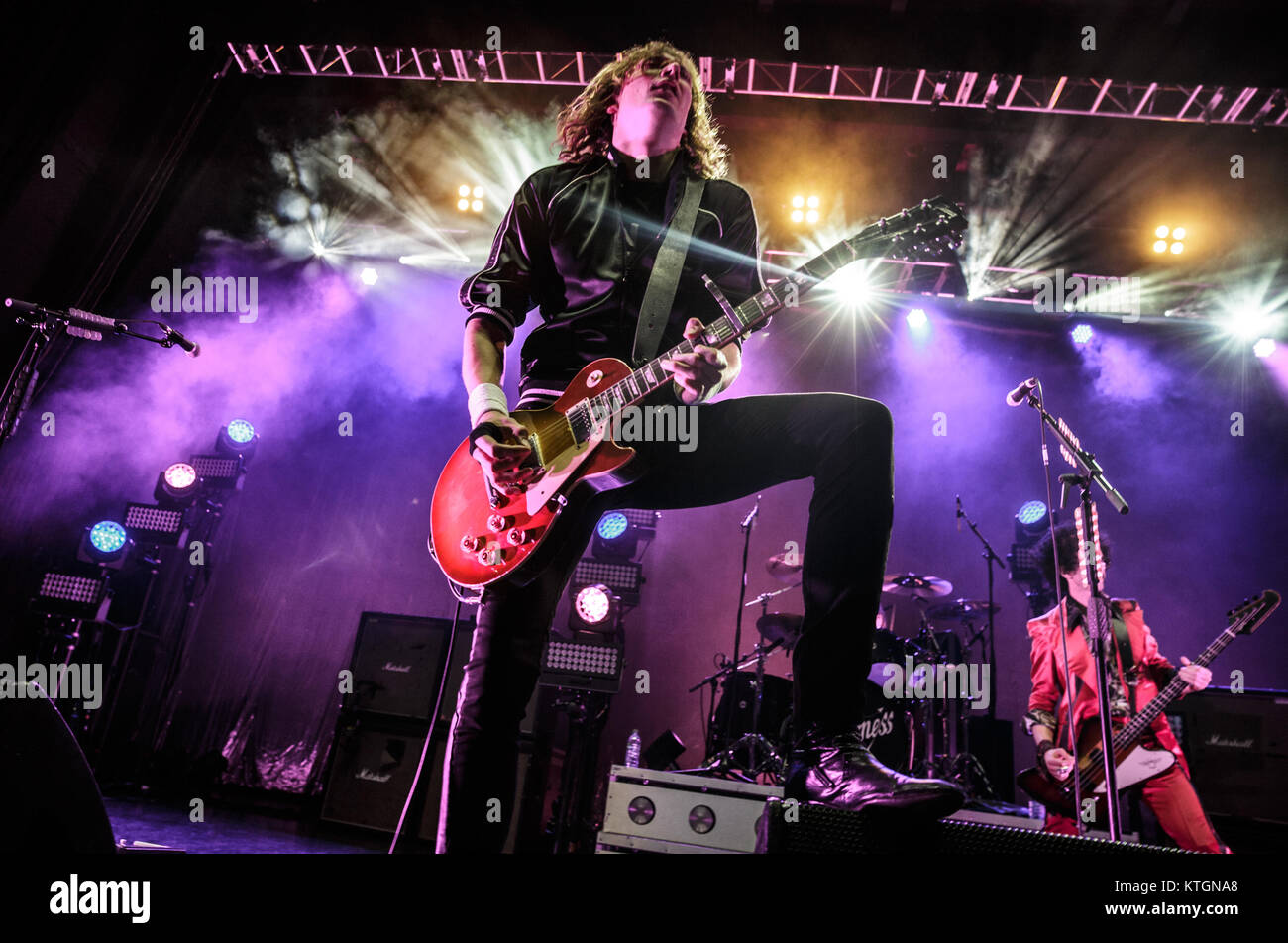 The Darkness performing live on stage at the O2 Guildhall Southampton ...
