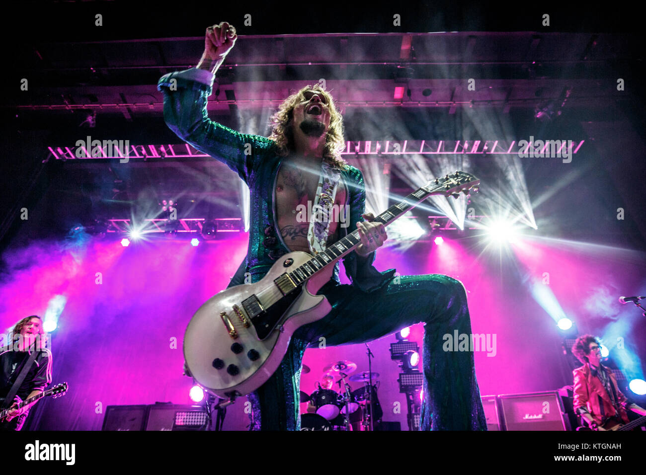 The Darkness performing live on stage at the O2 Guildhall Southampton ...