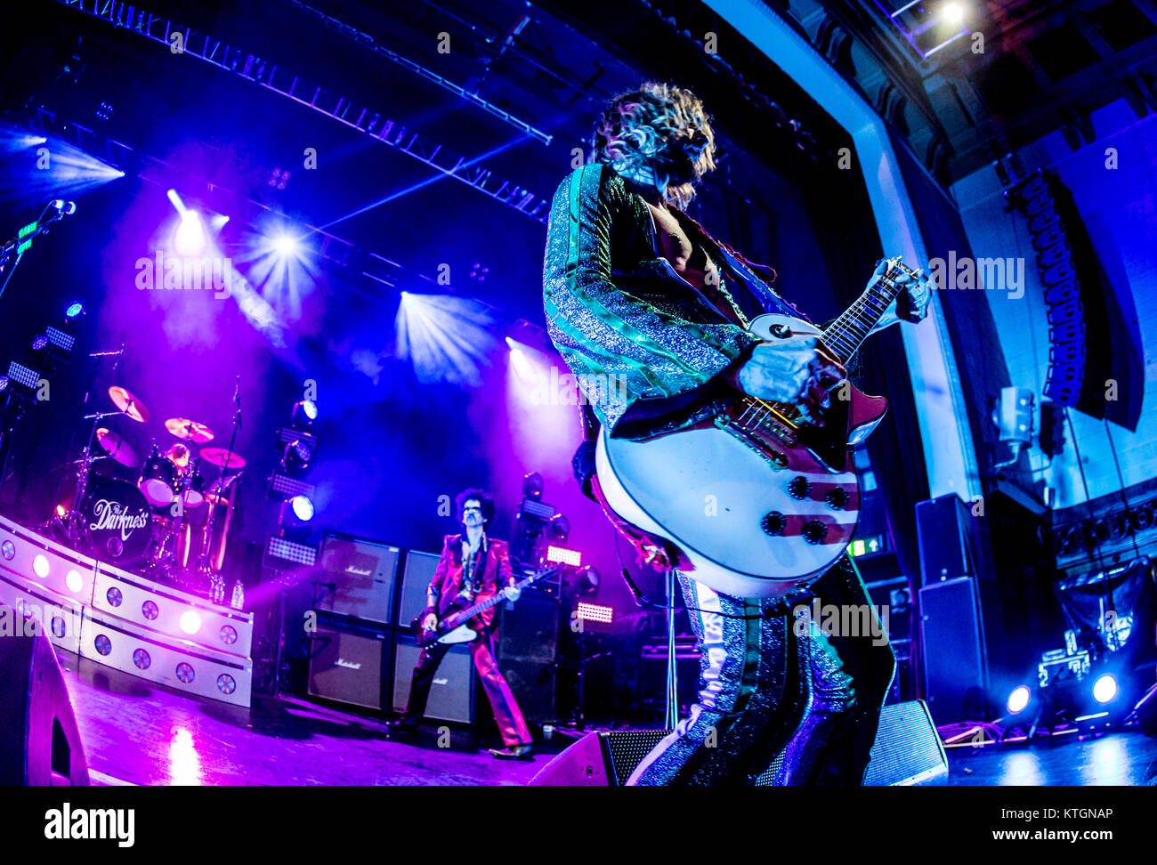 The Darkness performing live on stage at the O2 Guildhall Southampton ...